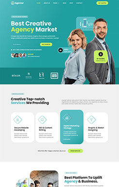 Agentor – Creative Agency Elementor Template Kit